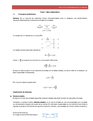 Practica #2 Dinámica de Sistemas - INSTITUTO TECNOLÓGICO DE LA LAGUNA ...