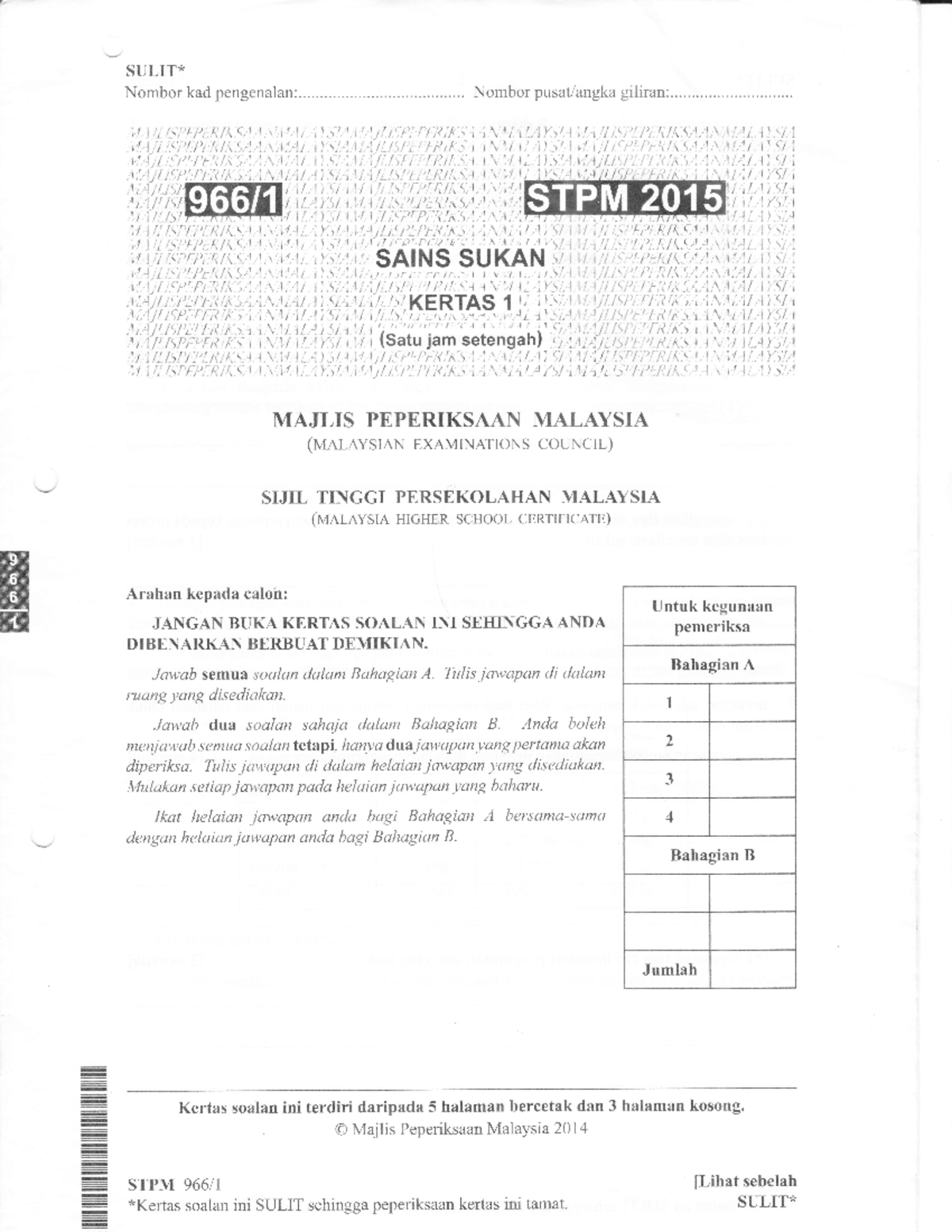 STPM 2015 (P1) - CONTOH - '1'1,"':tr ,&'f ,'3/f f I ./5f$;:'t'tf'::fif ...