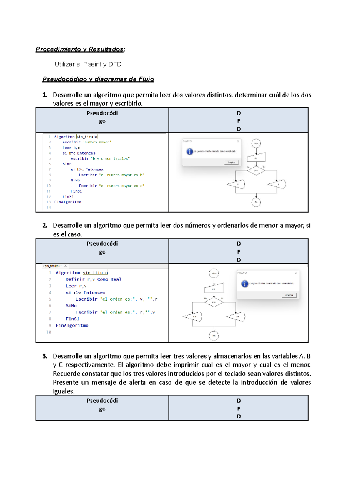 L14 Estructuras condicionales - Procedimiento y Resultados: Utilizar el ...