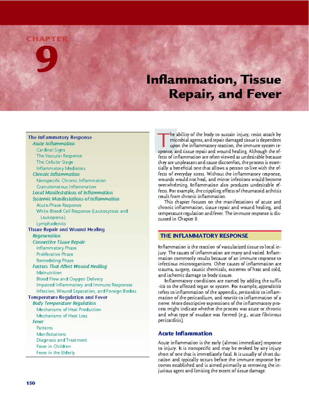 Ch09 immflamation - Inflamación - ####### 150 CHAPTER 9 Inflammation ...