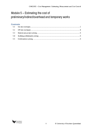 Module 3 - Estimating Process and Conceptual Cost Estimating V2 ...