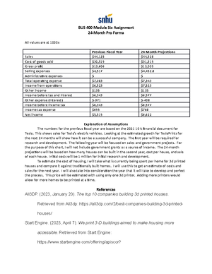 BUS 400 Module Six Simulation - BUS 400 Module Six Simulation Greg Lowe ...