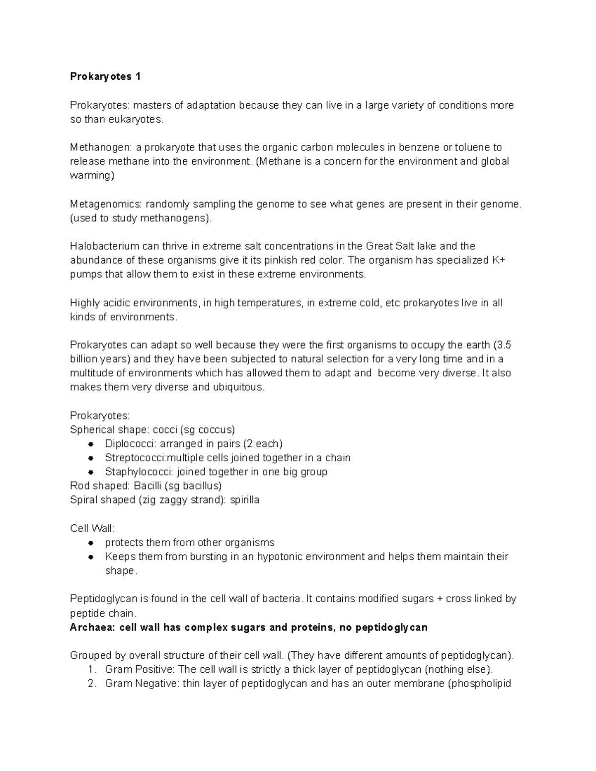 Prokaryotes 1 - Course Instructor: Dr. Jennifer Slade. These are just ...