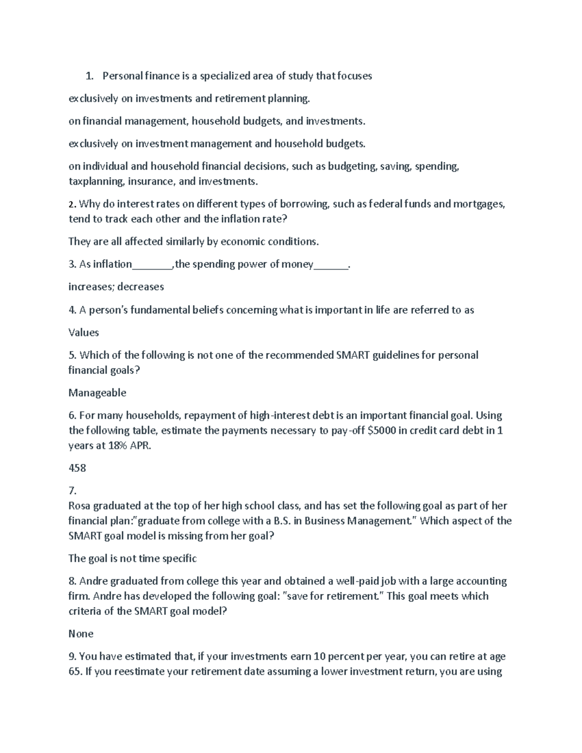 Week 2 summative exam - week 2 40 question exam study guide - Personal ...