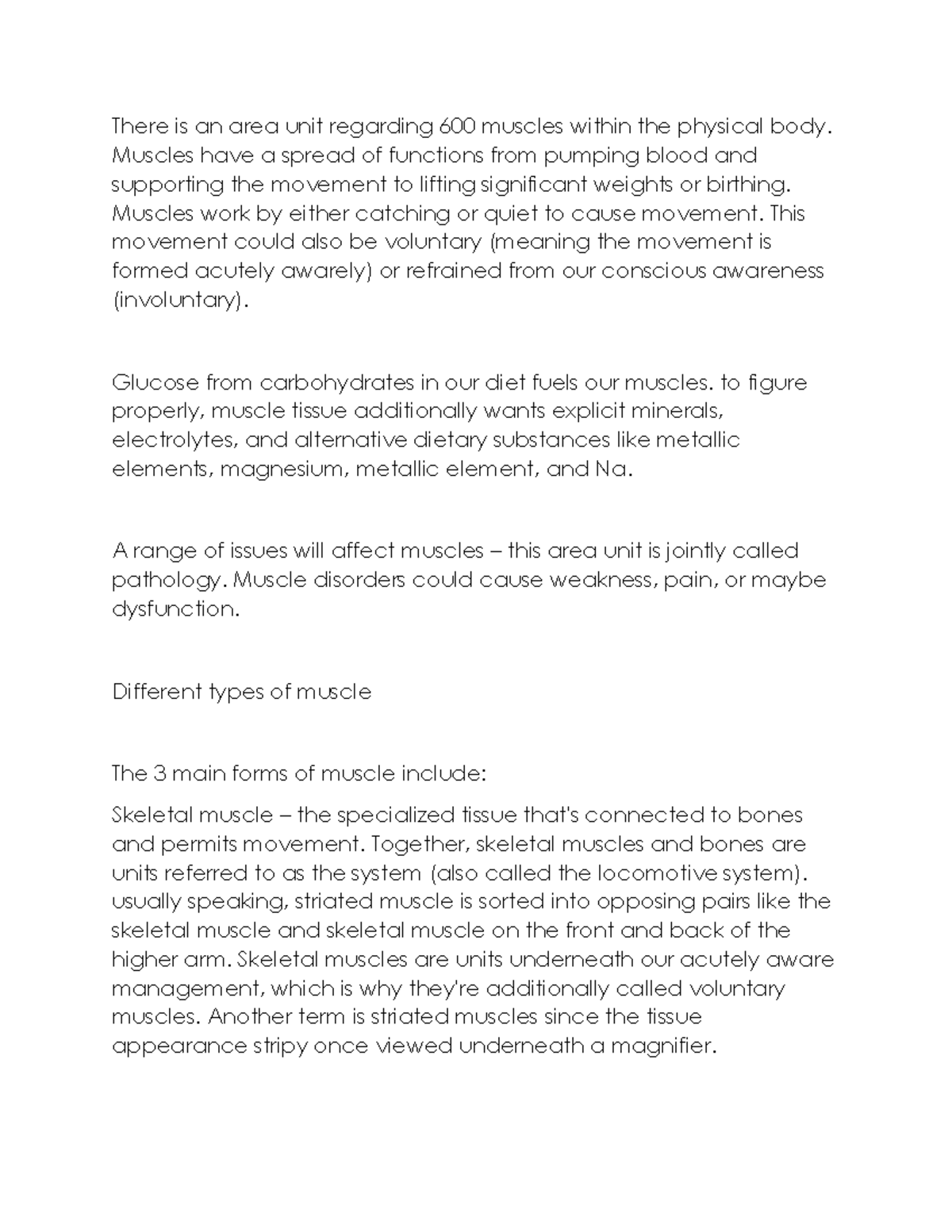 Muscles IN Human BODY - BIOLOGY - There is an area unit regarding 600 ...