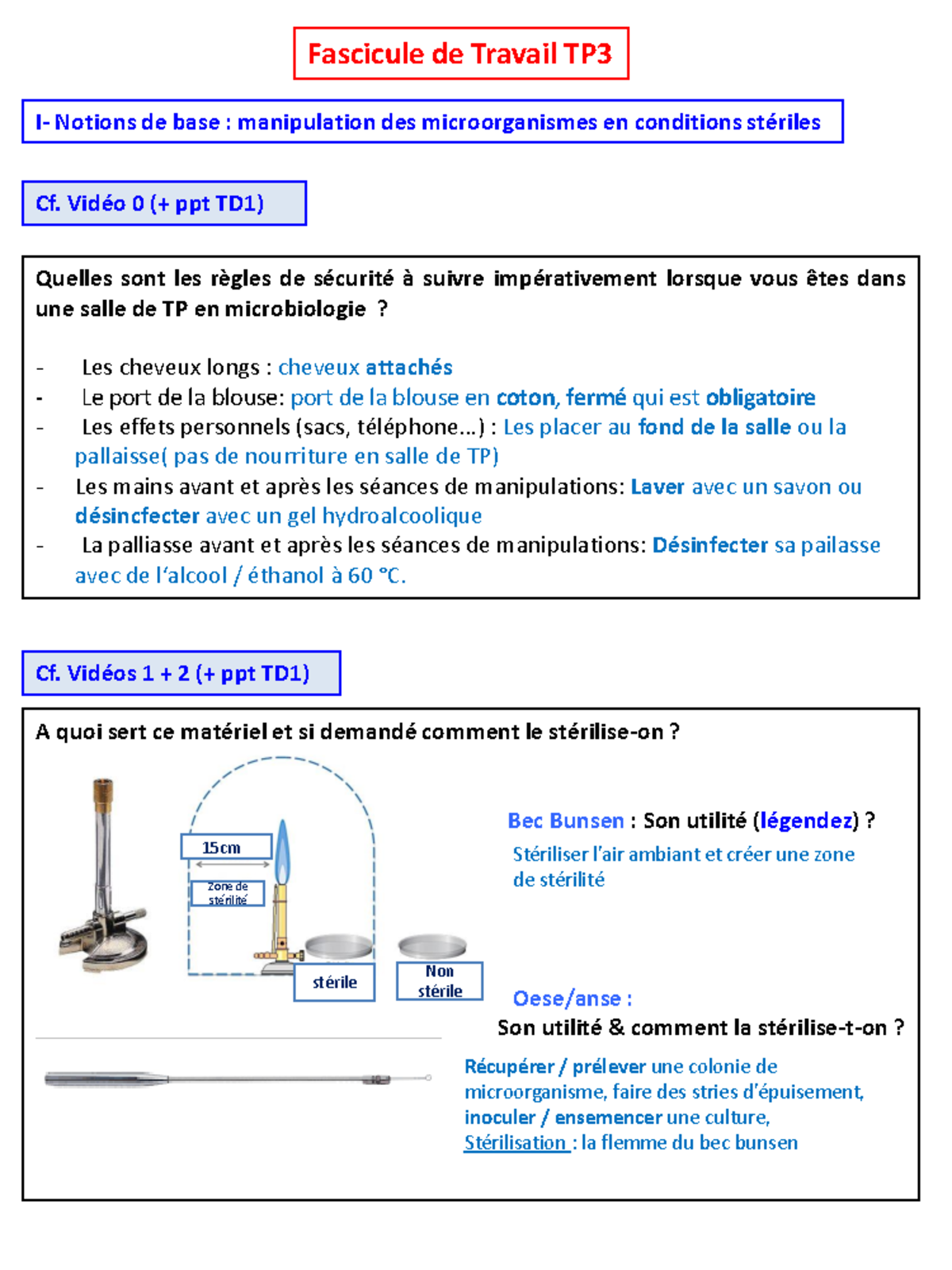 TP3 - TP distanciel - Fascicule de Travail TP3 Notions de base : manipulation des ...