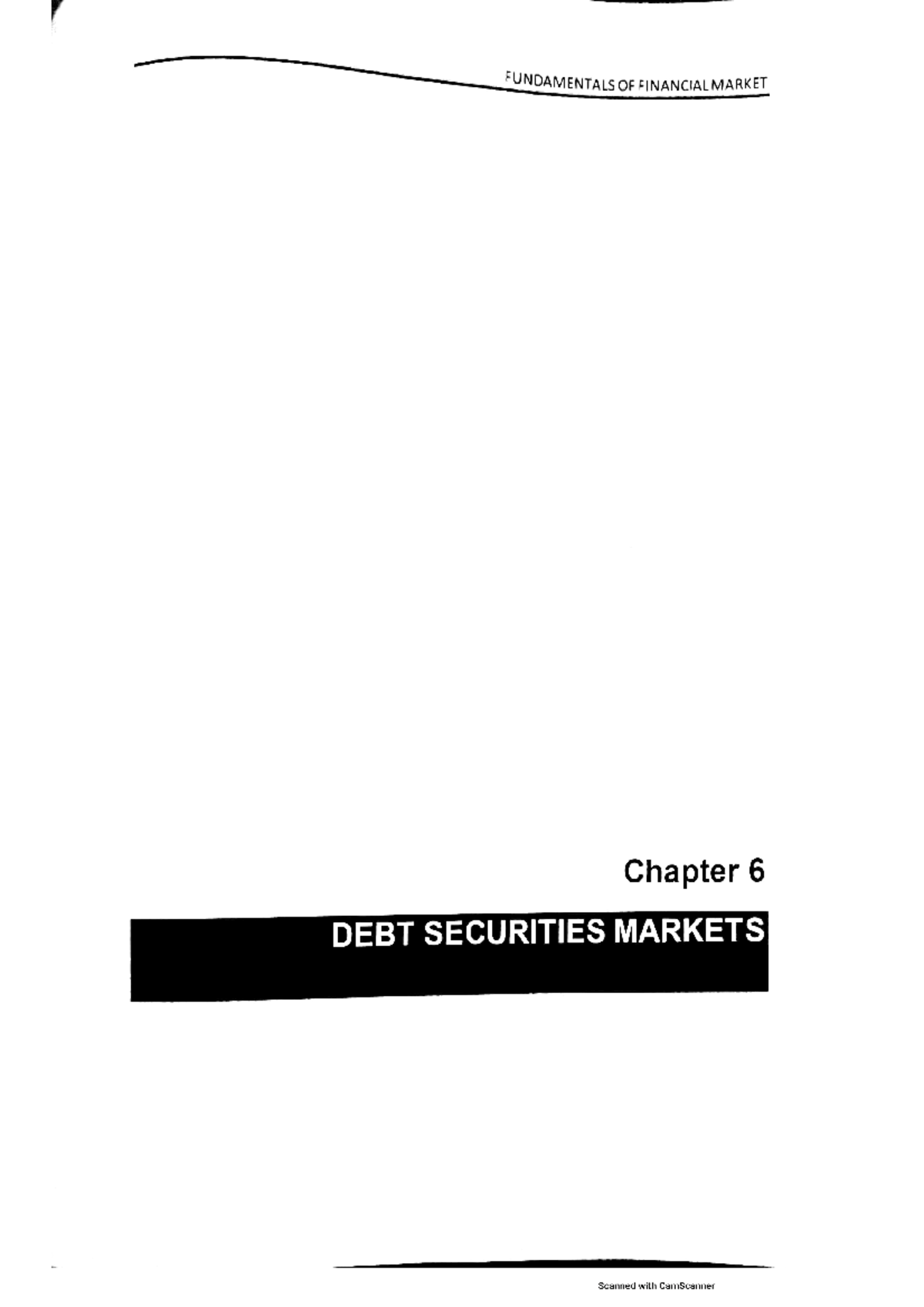 Chapter 6 DEBT Securities Market - Financial Accounting - Studocu