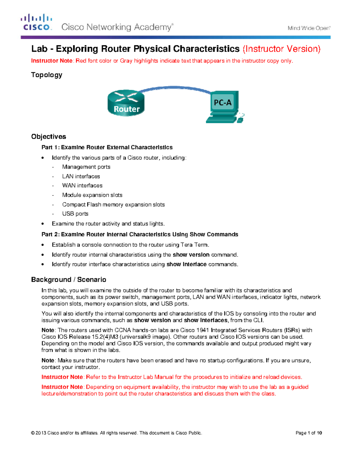 6.3.1.9 Lab - Exploring Router Physical Characteristics - ILM - Lab ...