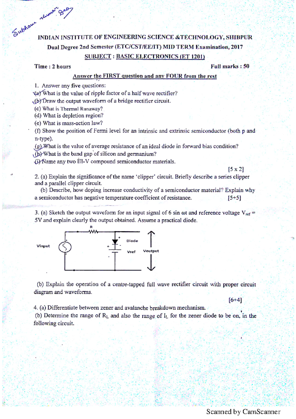 First year 2nd sem QPs - Engineering Mechanics - Studocu