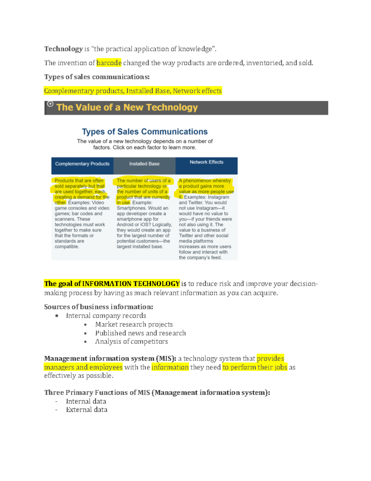 Chapter 4 Technology - Technology is “the practical application of ...