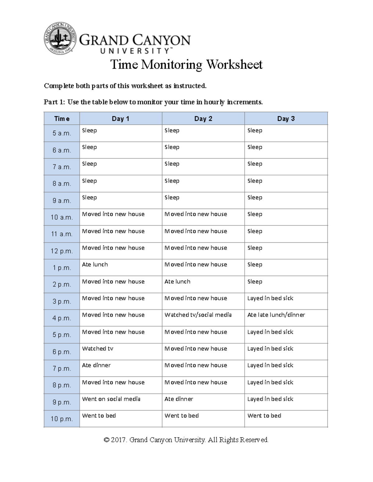UNV 504 RS Time Monitor Worksheet - UNV-504 - GCU - Studocu