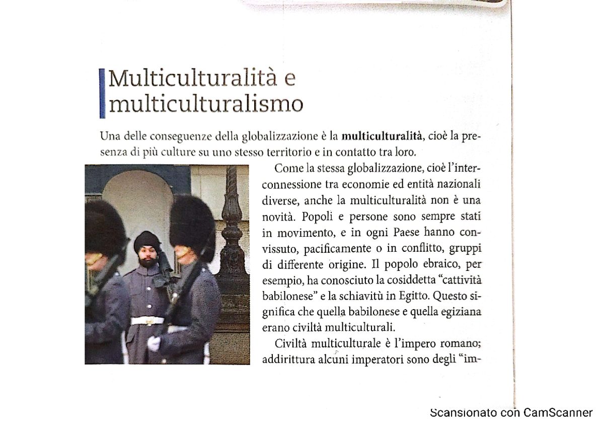 multiculturalismo e multiculturalità - Scienze Umane - Psicologia ...
