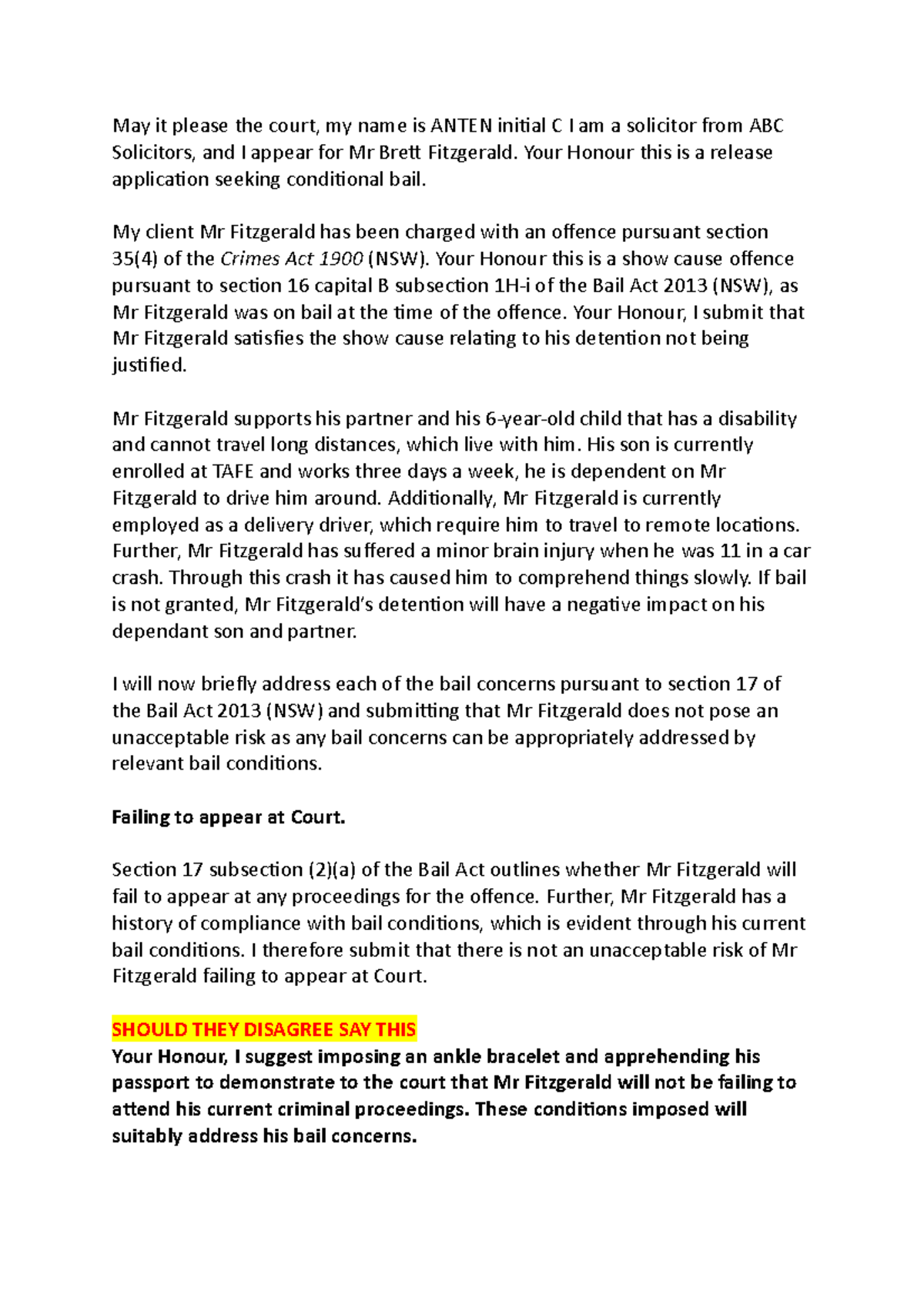 Bail-application-2020 - May it please the court, my name is ANTEN ...