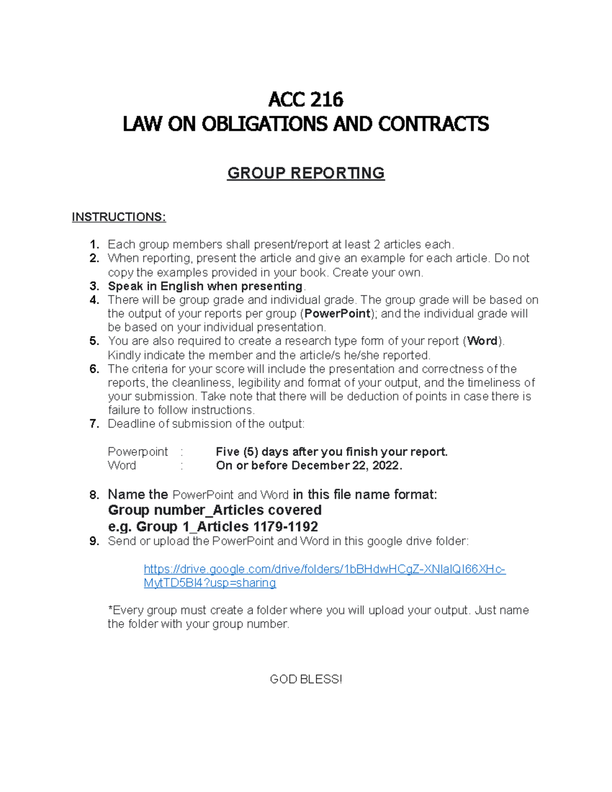 Activit - Something that has to di with accounting. - ACC 216 LAW ON ...