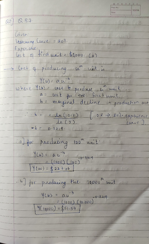 HW 8 - homework first part of the course - IE-505 Production Planning ...