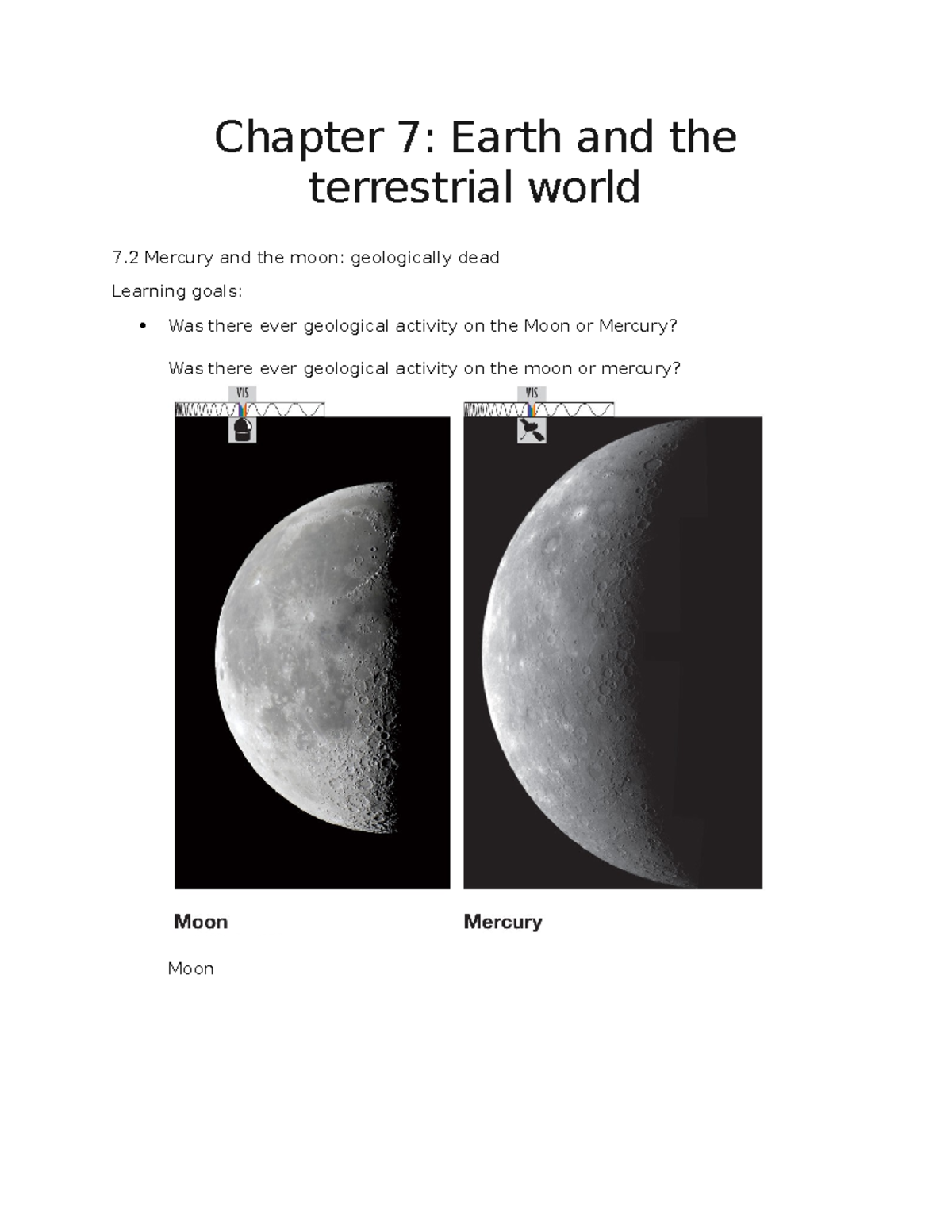 Astronomy 2-8 - Notes with class PPT images - Chapter 7: Earth and the ...