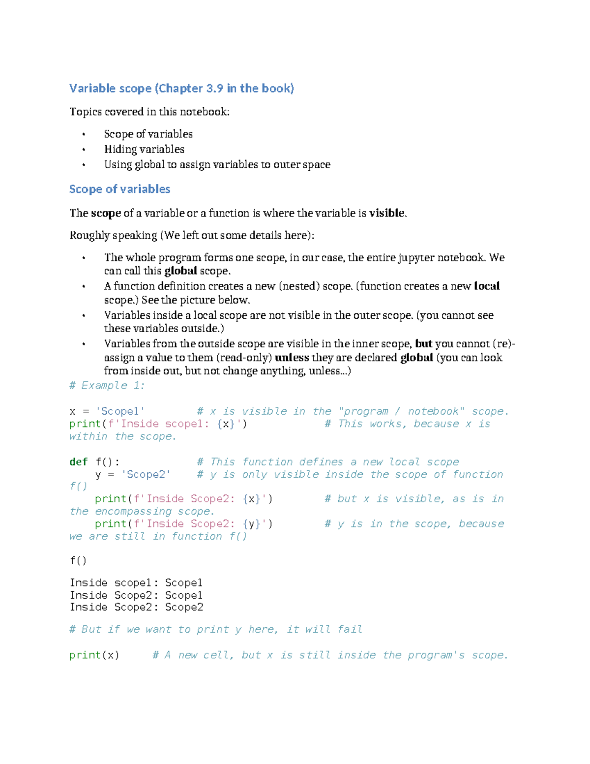 Vertopal - sd sdsadsadsa d - Variable scope (Chapter 3 in the book ...
