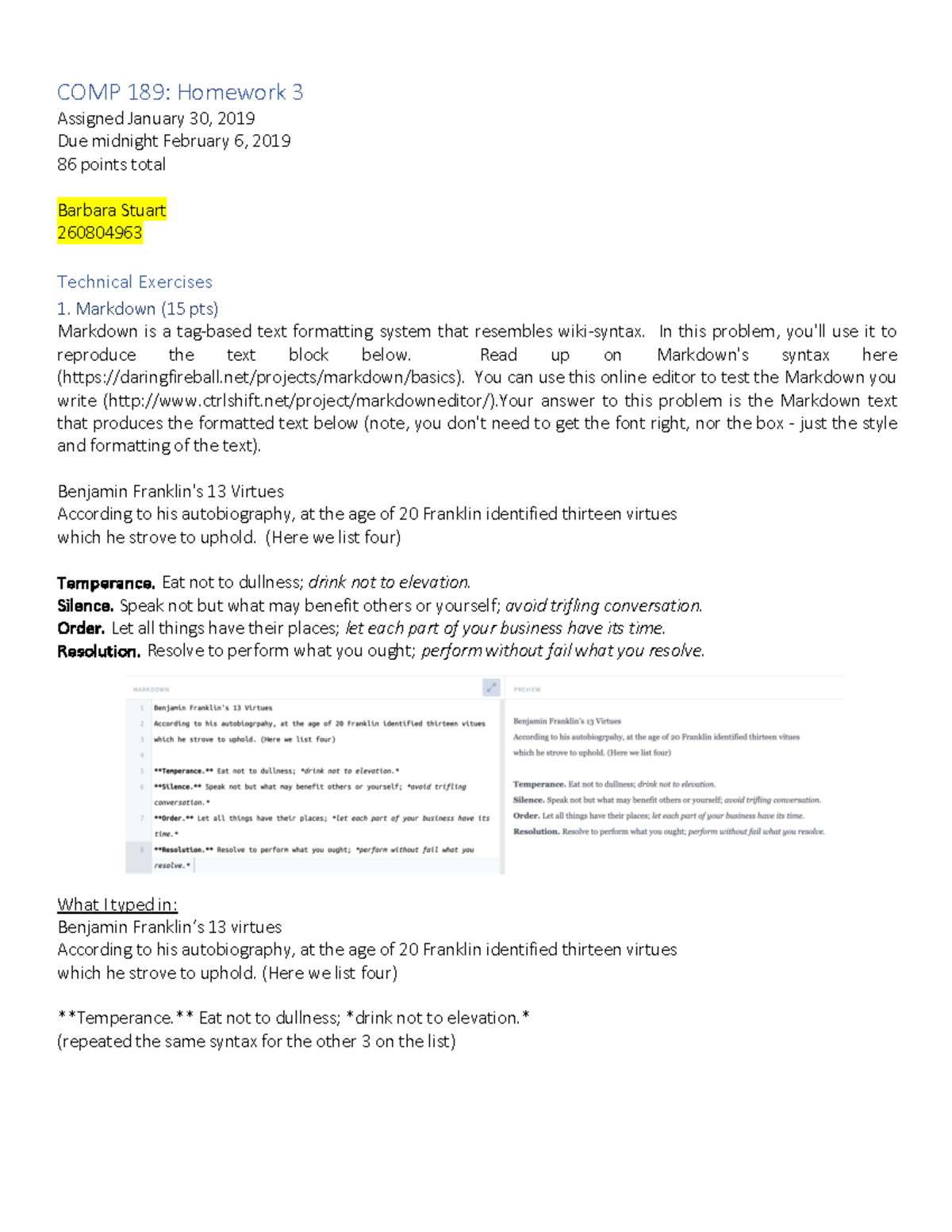 Comp189 Homework 3: Questions 1-5 And Discussion With Answers - COMP ...