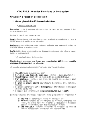 Fonction De Direction - Fonction de Direction Quels sont les objectifs ...