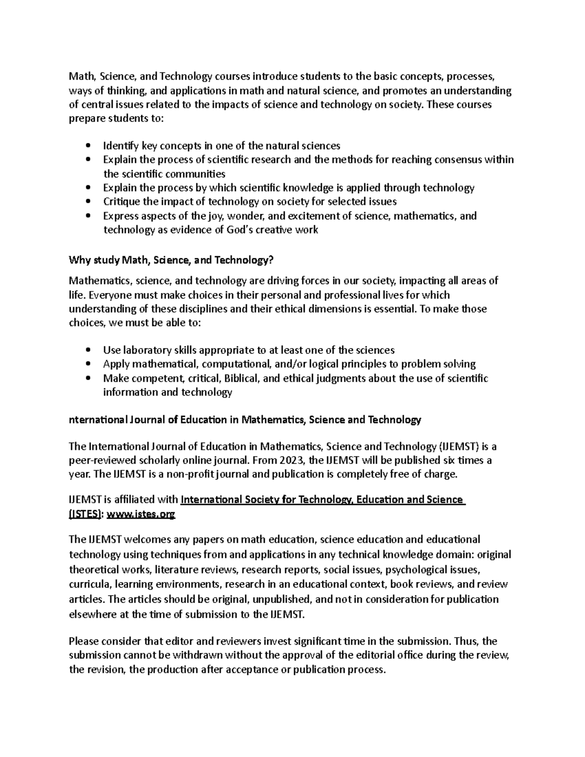 What-is-STS - learning material to be used for student research - Math ...