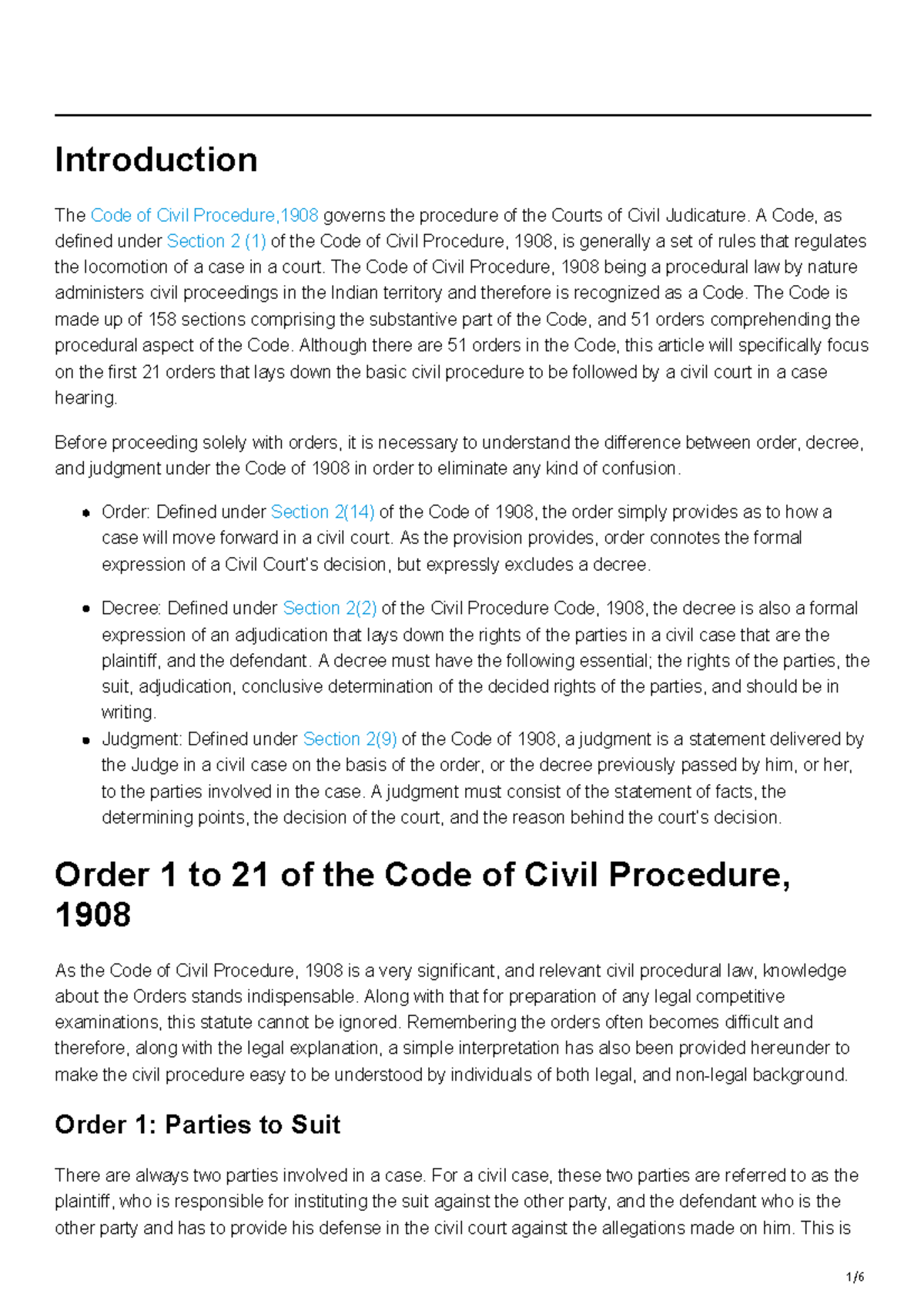 Blog.ipleaders.in-Order 1 to 21 of the Code of Civil Procedure 1908 learning the basics of civil ...