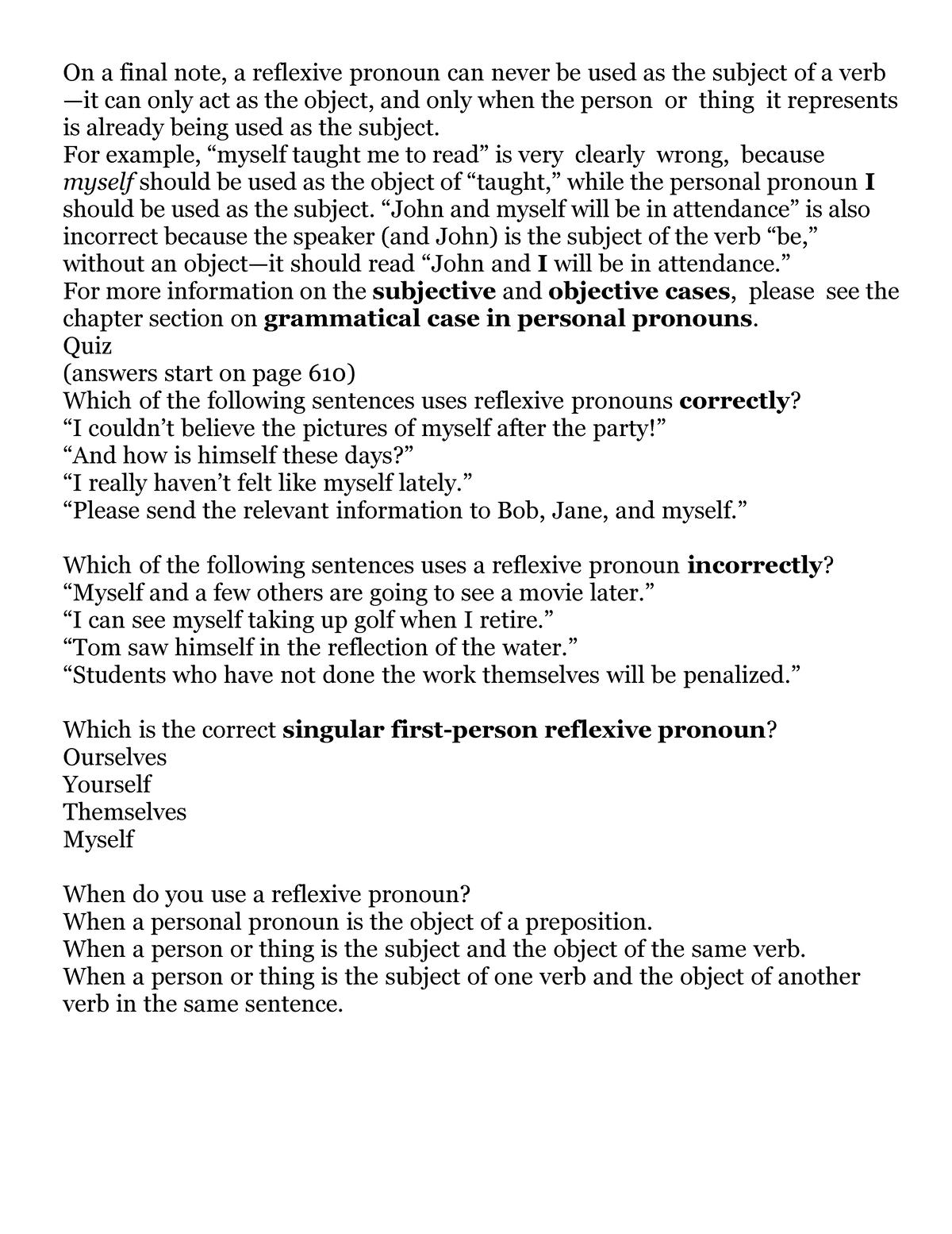 16 On a final note - lecture notes In Pronouns - On a final note, a ...