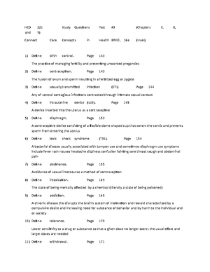 HED 221 SQ #2 - 16th answer key - HED 221 - Studocu