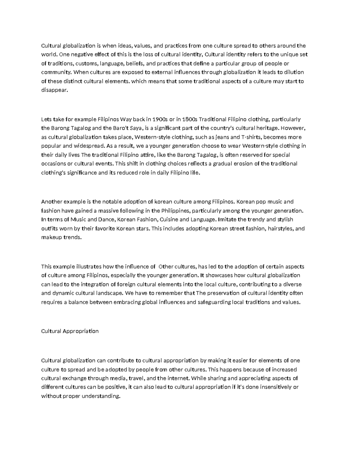 Cultural global-WPS Office - Cultural globalization is when ideas ...