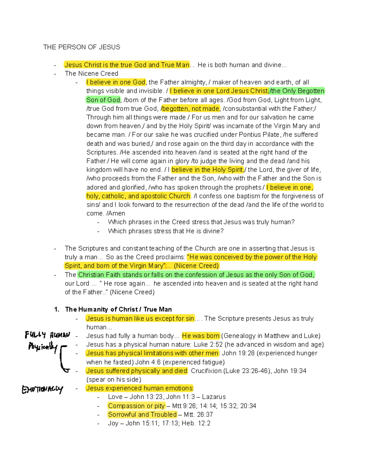 1 THE Person OF Jesus - THE PERSON OF JESUS Jesus Christ is the true ...