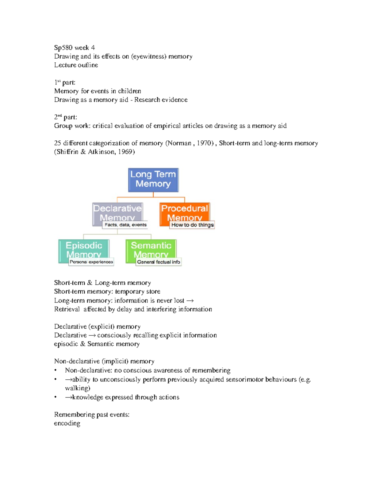Drawing and its effect on eye witness - Sp580 week 4 Drawing and its ...