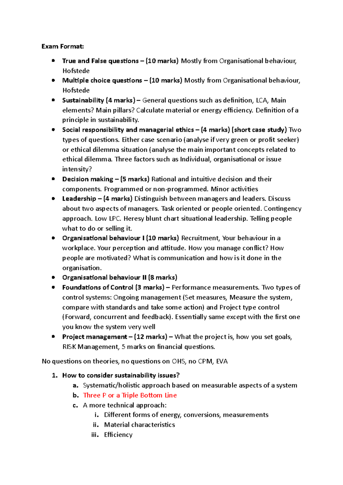 Test 04 21 June 2019, questions and answers - Exam Format: True and ...
