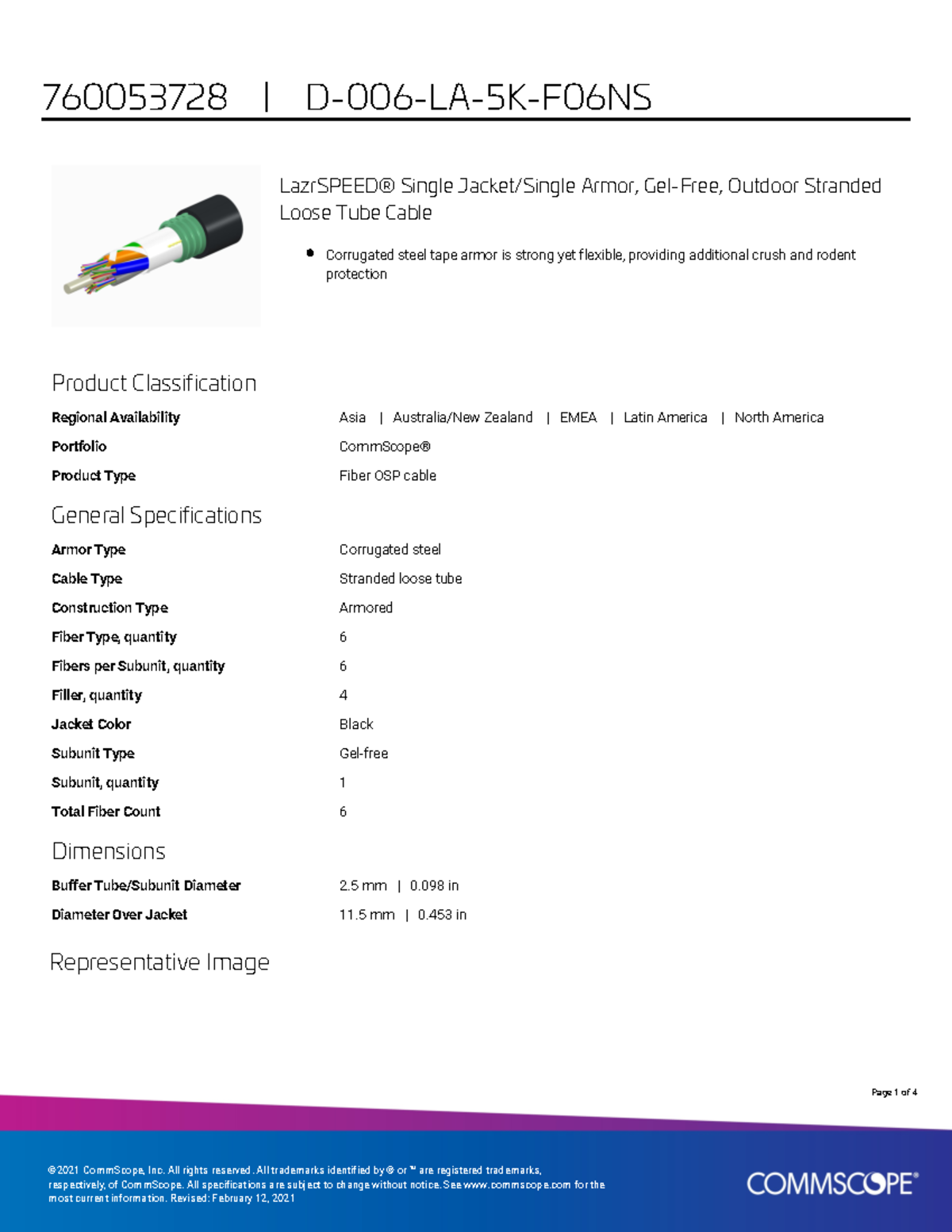 760053728 Fibra OM4 6H Armada - ©2021 CommScope, Inc. All rights ...