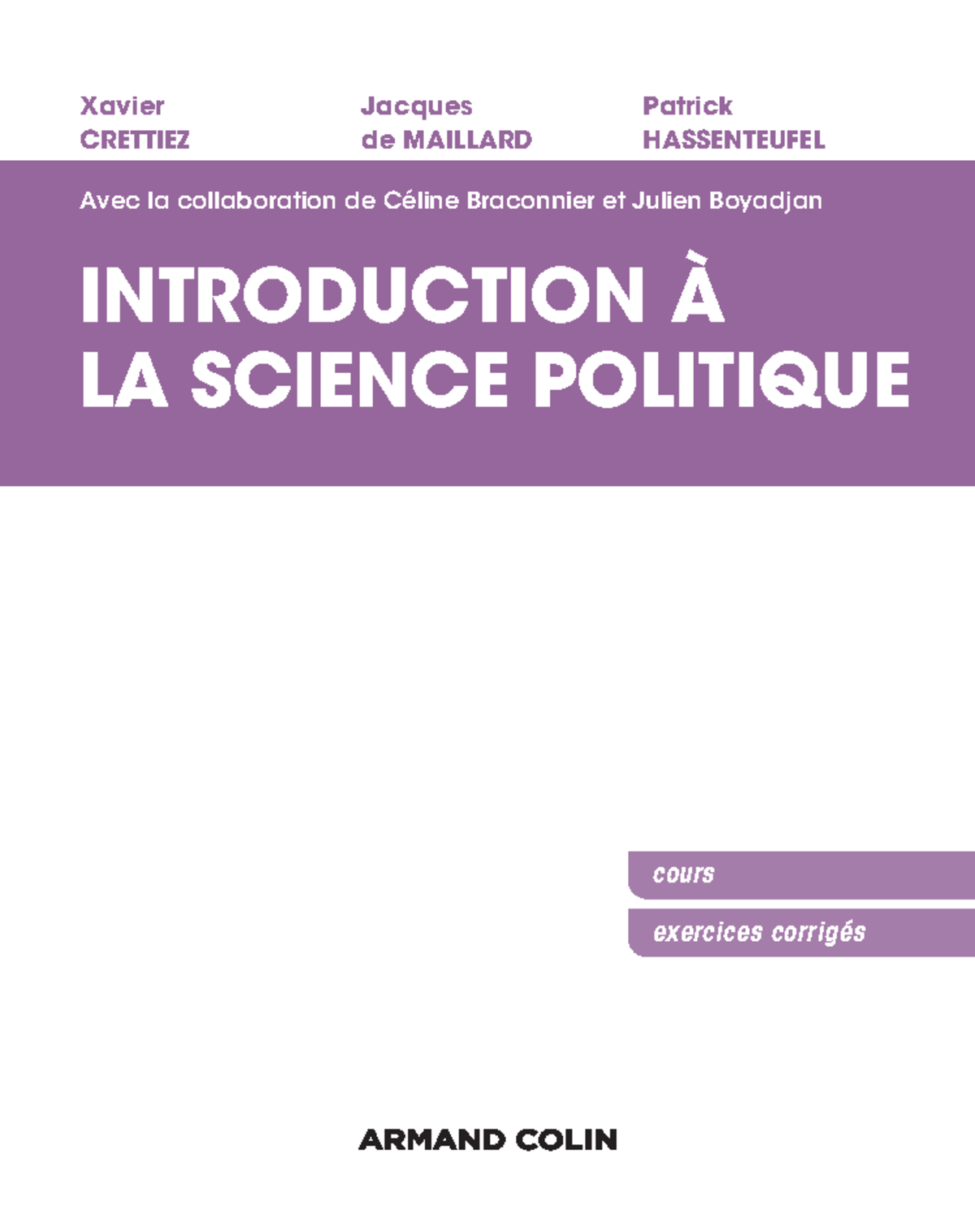 Introduction à la science politique S1 - exercices corrigés cours ...