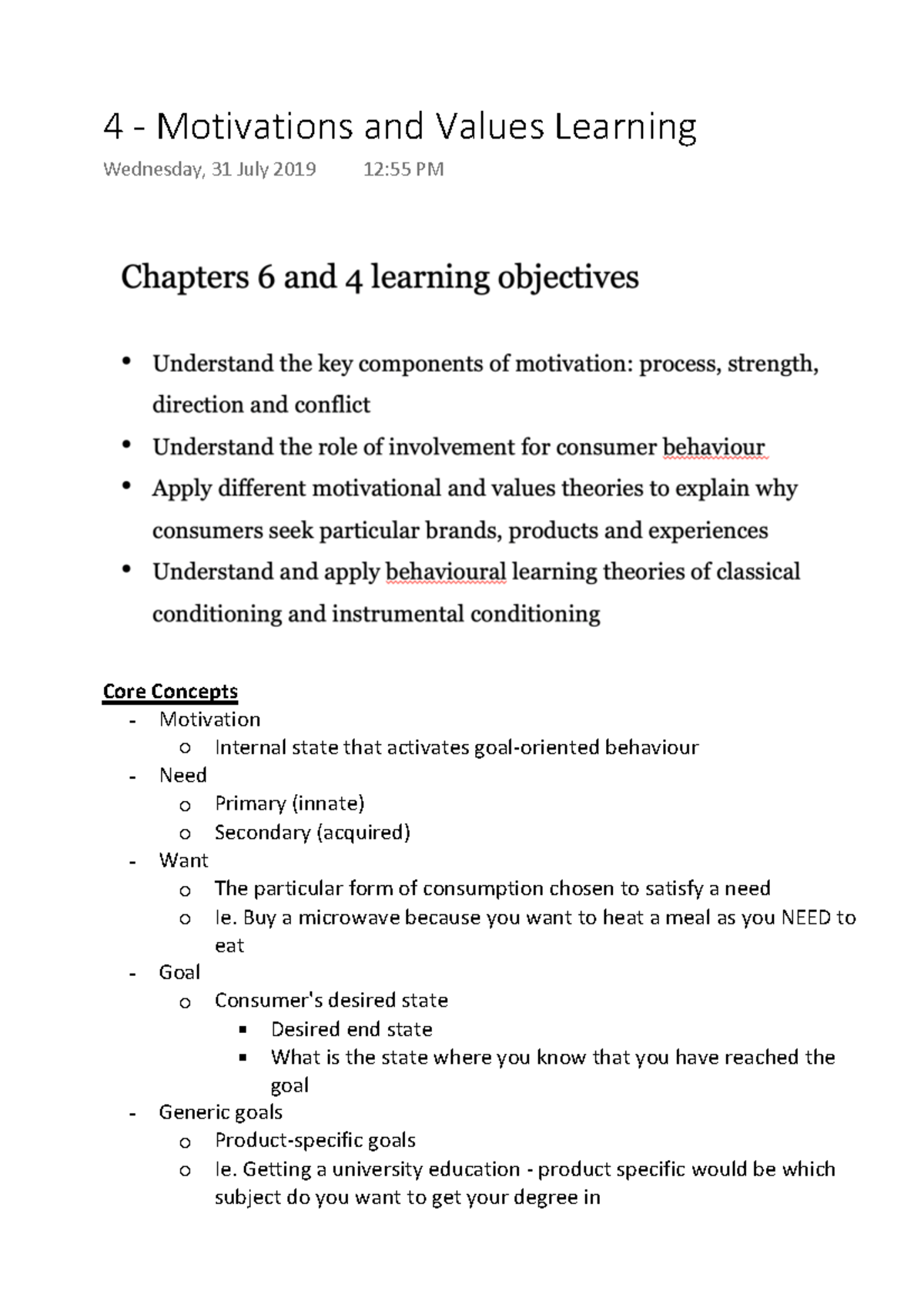 MARK202 Lecture 4 - Warning: TT: undefined function: 32 Core Concepts Motivation Internal state ...