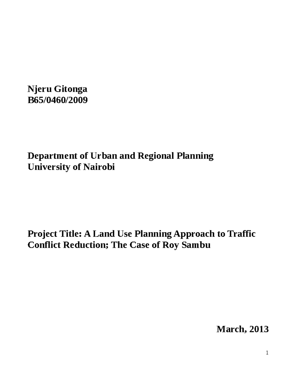 Development project bkp8 - Njeru Gitonga Department of Urban and ...