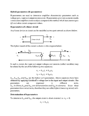 4. Transistor models - Transistor models The transistor models are ...