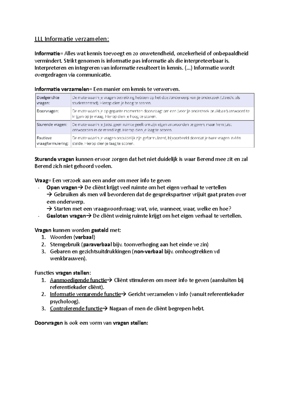 Life Long Learning Informatie verzamelen - LLL Informatie verzamelen ...