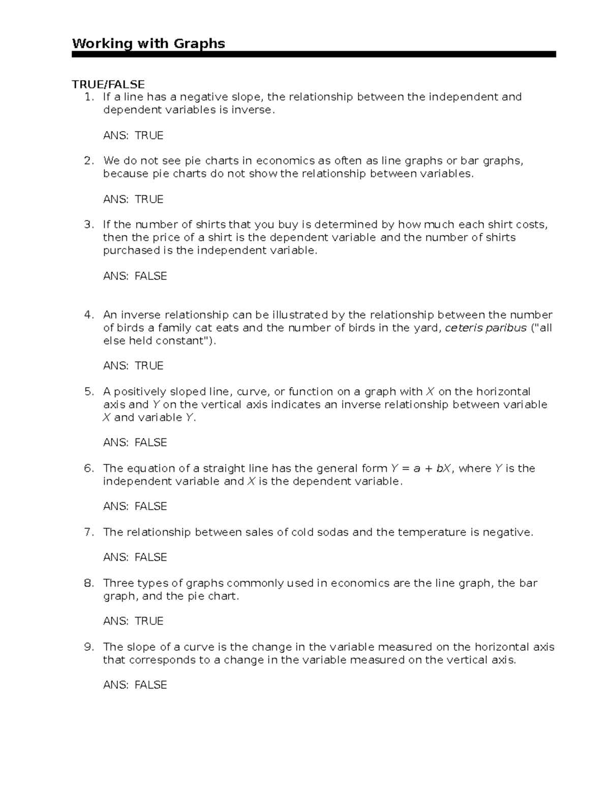 Macro Economics (Business and Administration)Practice Quiz 13 - Working ...