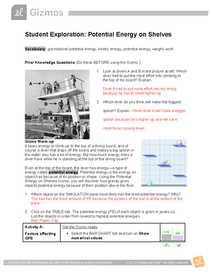 Gizmos Projectile - Student Exploration: Golf Range Vocabulary ...