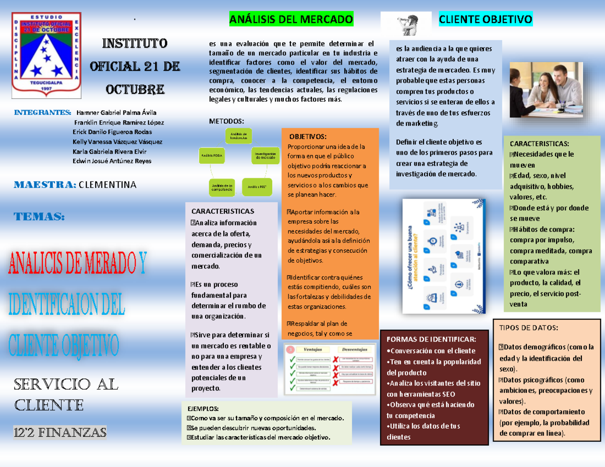Trifolio de Servicio Al cliente - . INSTITUTO OFICIAL 21 DE OCTUBRE ...