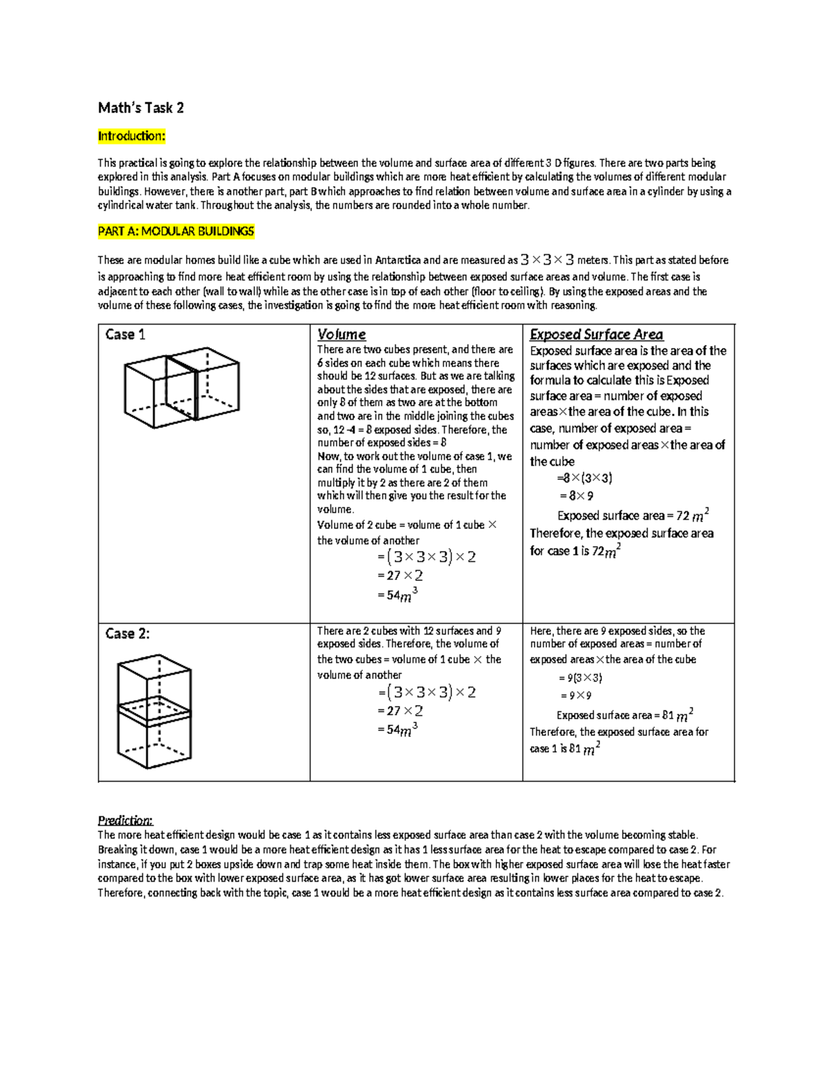 Mathematical Investigation - Measurement - Math’s Task 2 Introduction ...