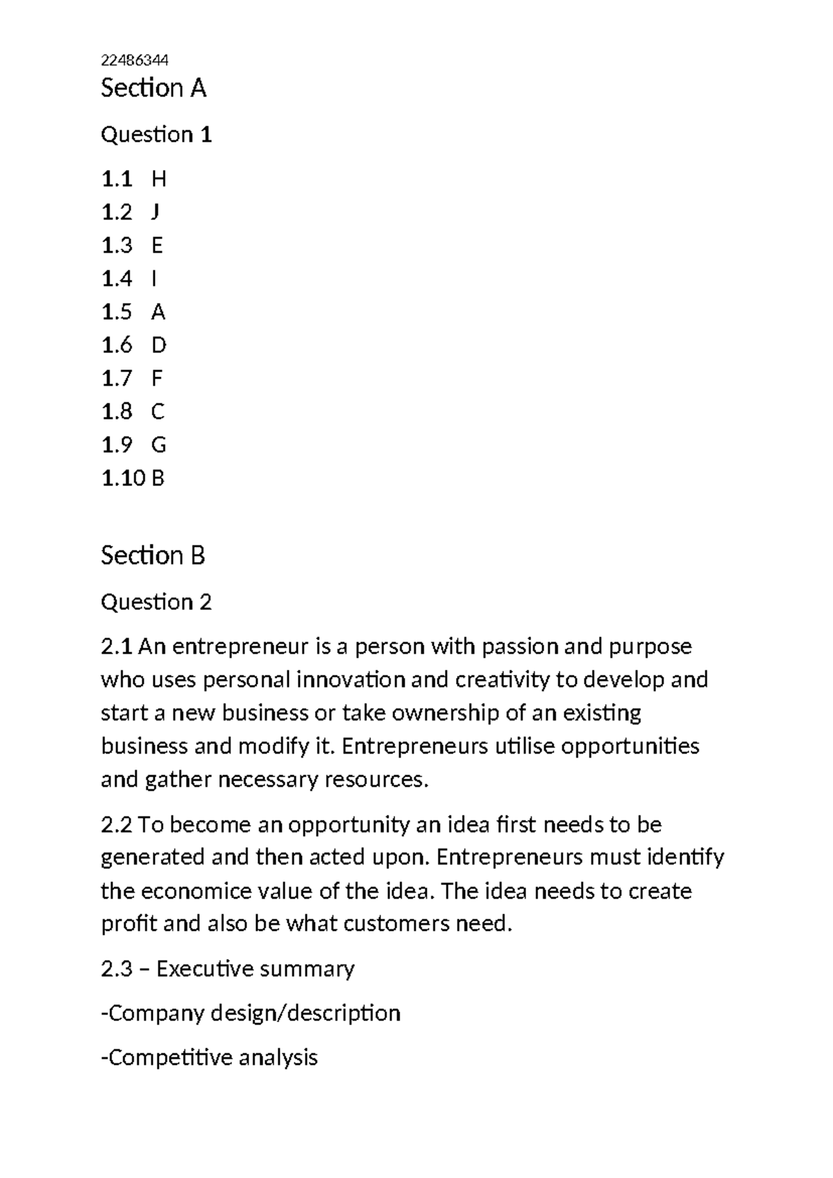138088183 N4 Human Resource Management - Study program.docx2021 - Section A Question 1 1 H 1 J 1 ...