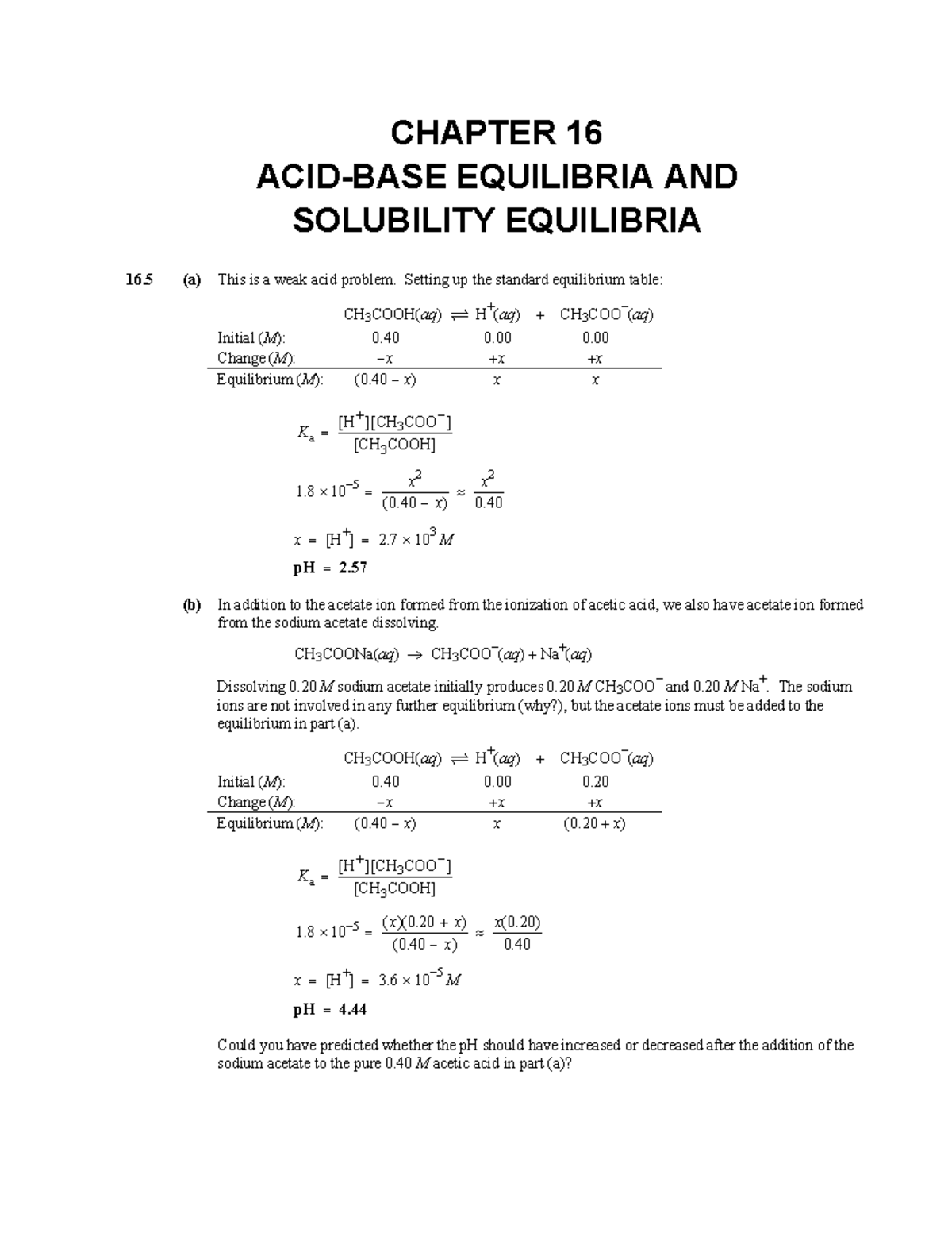 16 - chang's chemistry 11th - CHAPTER 16 ACID-BASE EQUILIBRIA AND ...