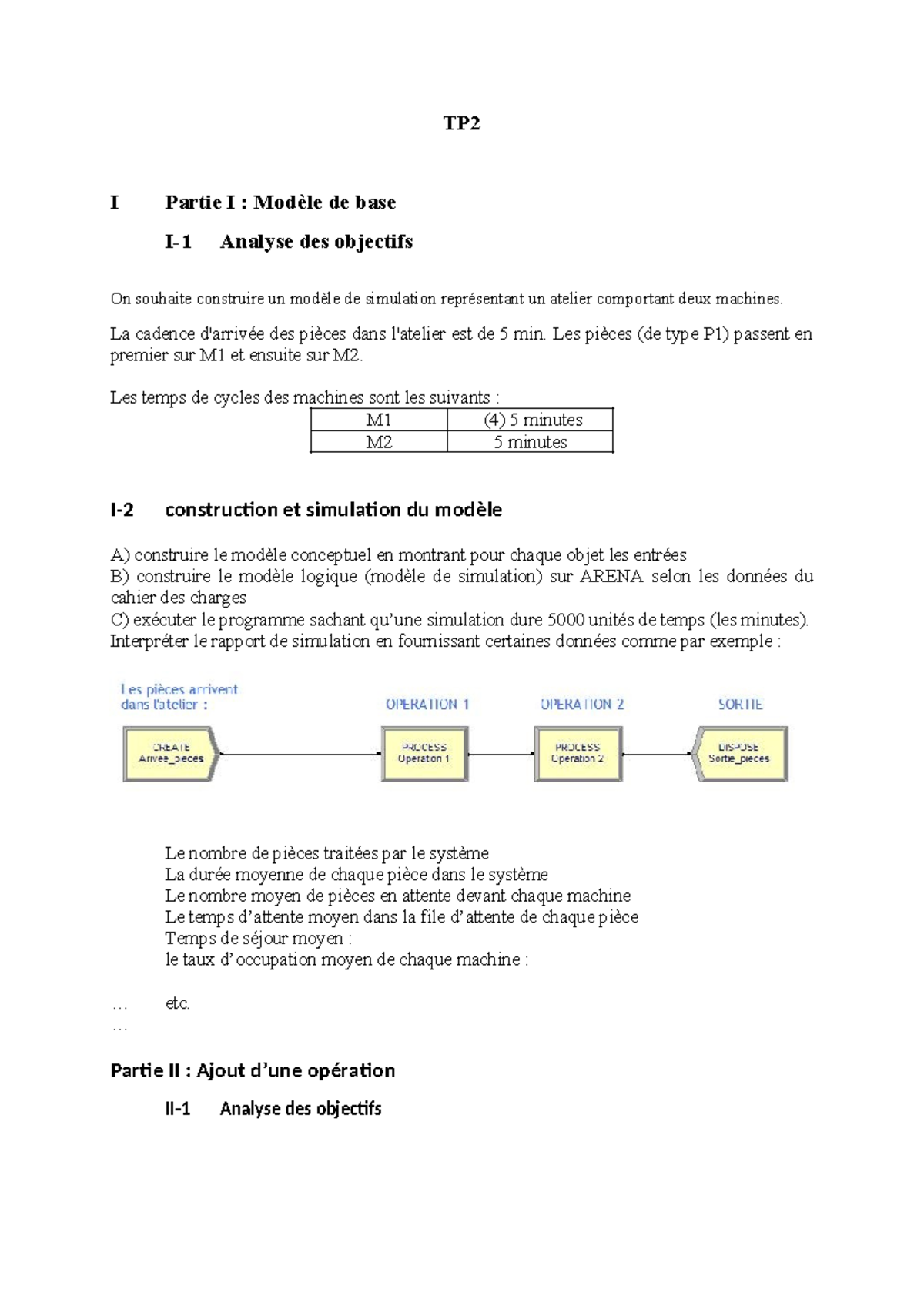 Tp2corrigarena-sans correction - TP I Partie I : Modèle de base I-1 Analyse des objectifs On ...