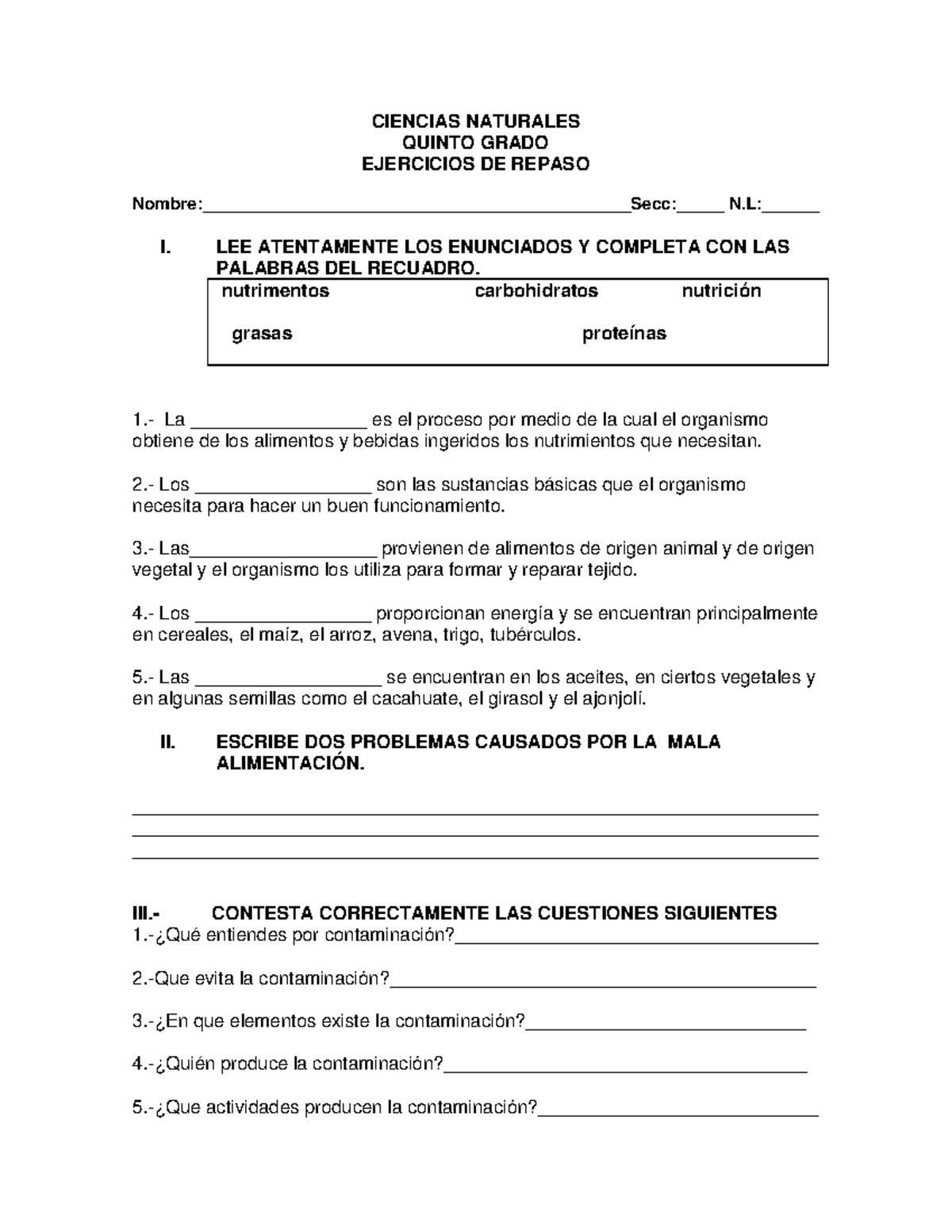 GUIA Ciencias Naturales 5 C para el desarrollo y el buen aprendizaje ...
