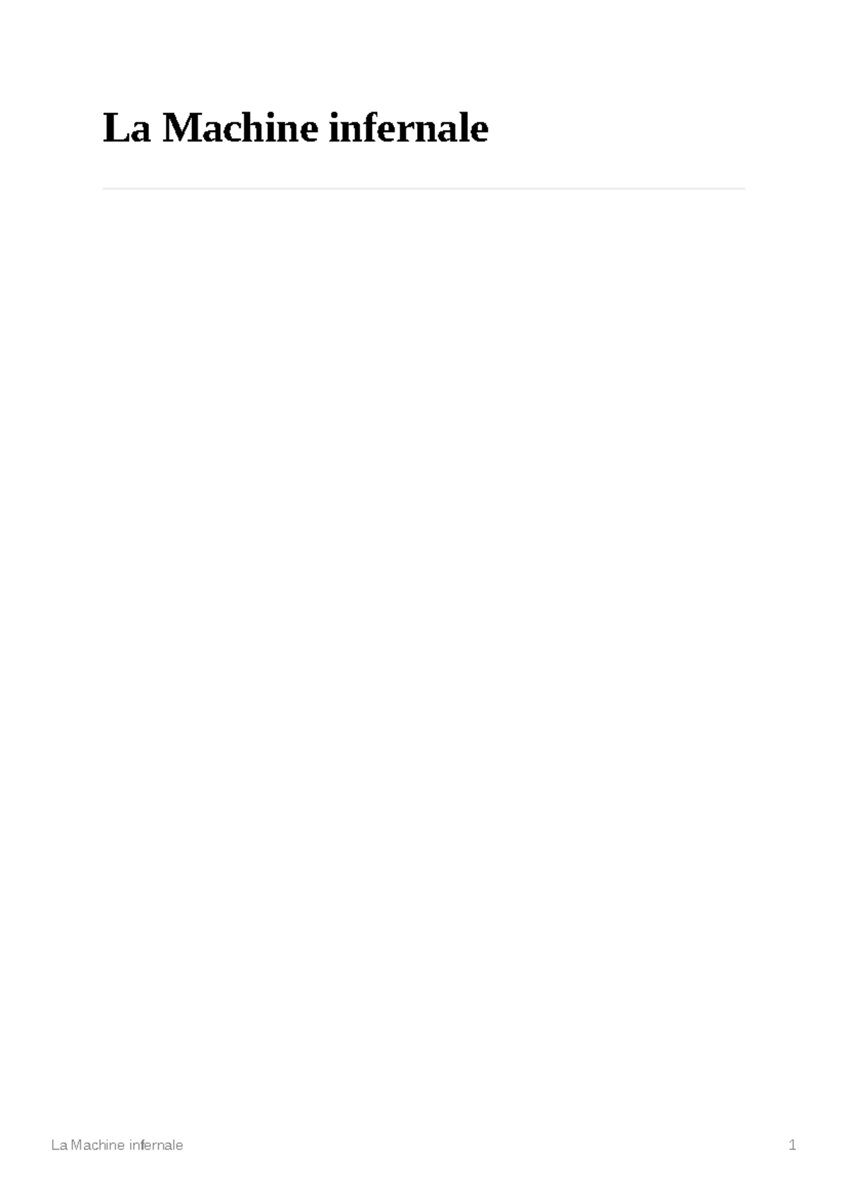 La Machine infernale - Elle s'inscrit dans le courant des années 30 et ...