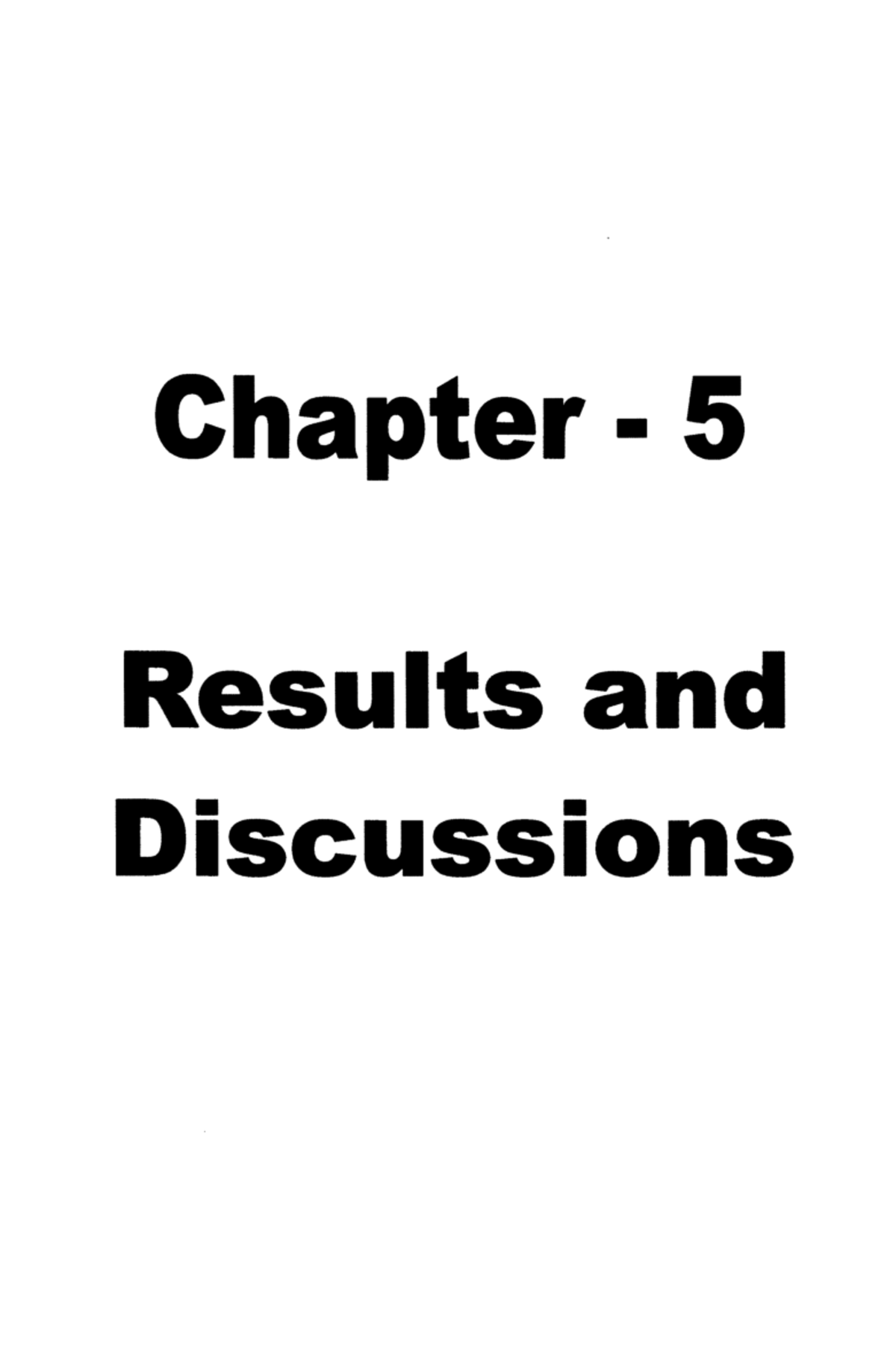 14 results and discussion - Chapter - 5 Discussions CHAPTERS RESULTS ...