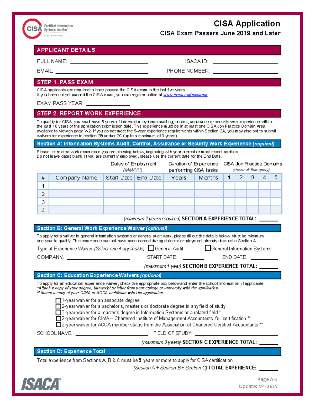 CISA-Application-June-2019-and-Later-frm Eng 0919 - CISA Application ...