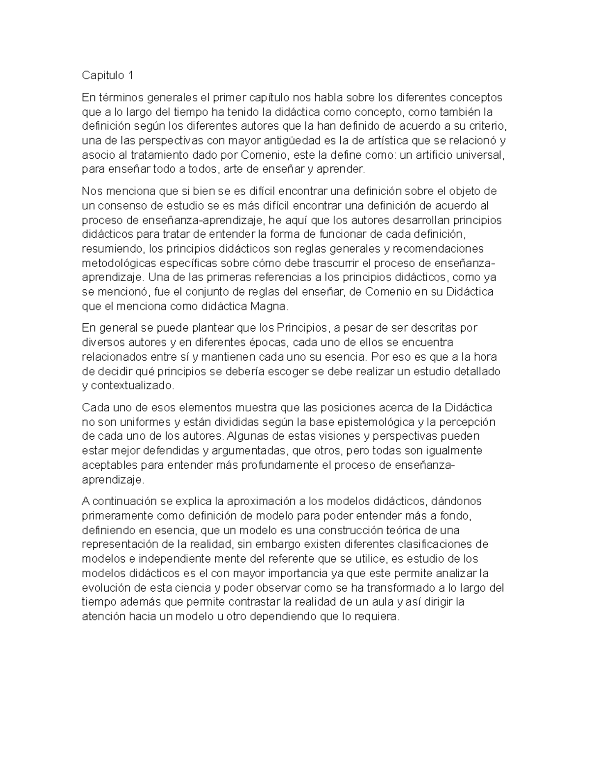 Libro - Capitulo 1 En términos generales el primer capítulo nos habla ...