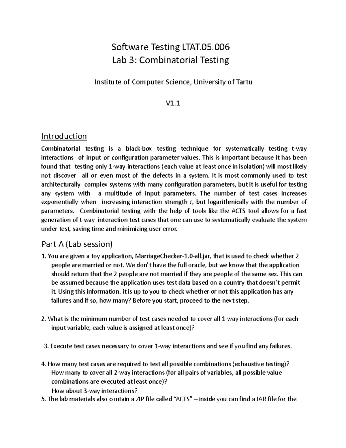 SWT2022L3 - fsdfasfsadfsdf - Software Testing LTAT. Lab 3 ...